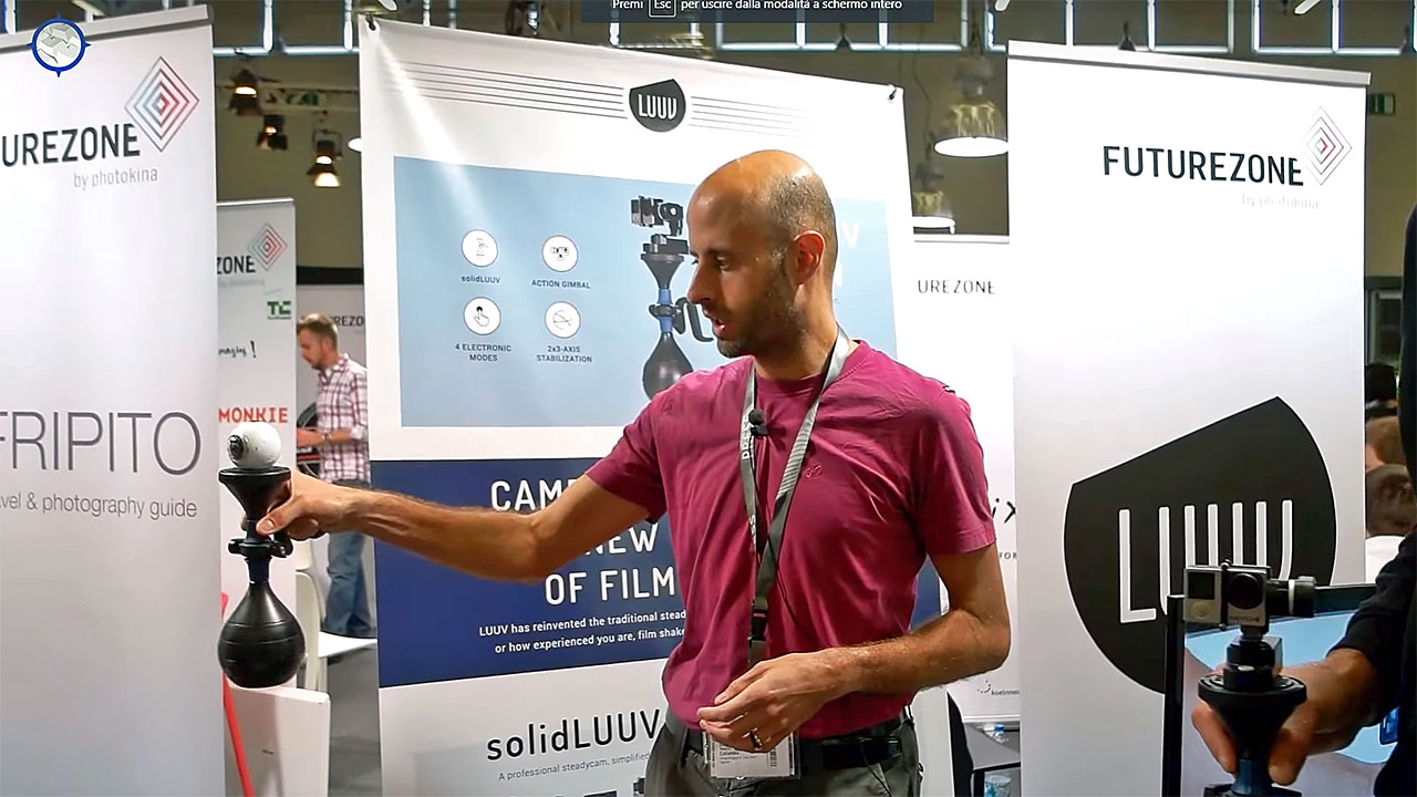 LUUV: lo stabilizzatore è sia fisico sia motorizzato | Photokina 2016 ...