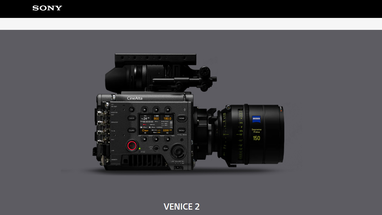 Sony alza il tiro: ecco CineAlta VENICE 2 con sensore full frame 8,6K ...