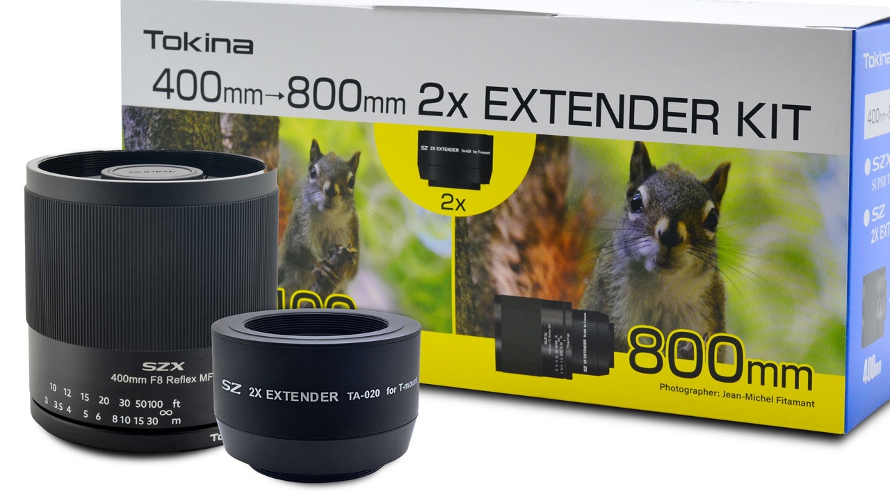 Tokina SZX SUPER TELE 400mm F8 Reflex MF con 2X EXTENDER: le vendite inizieranno da metà marzo ...